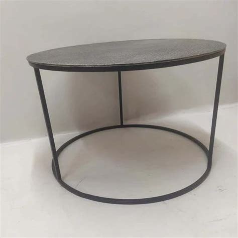 Grey Polished Wrought Iron Round Table For Home Size 25 Feet At