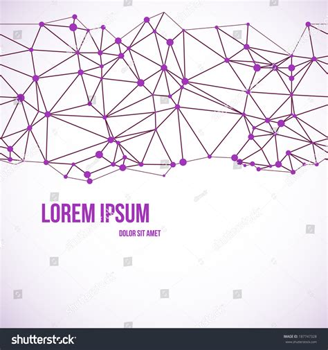 Abstract Technology Background Connected Dots Vector Stock Vector Royalty Free 187747328