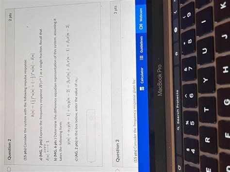 Solved 15 Pts Consider The System With The Following