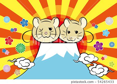 新年賀卡 賀年片 賀年卡 插圖素材 54265433 PIXTA圖庫