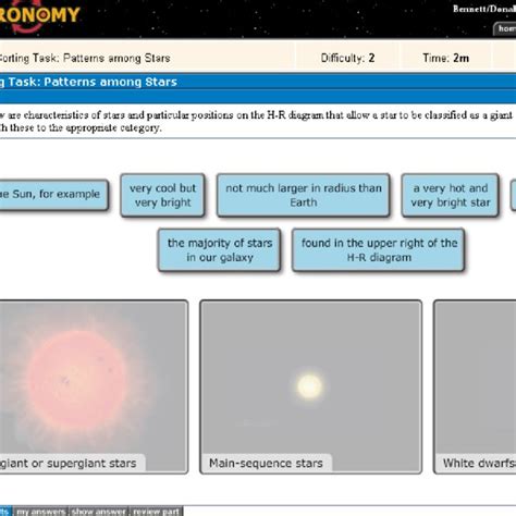 An Illustrative Screenshot Example Of Masteringastronomy Online An Illustrative Screenshot Example Of Masteringastronomy Online