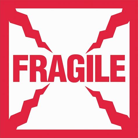 Premium Vector International Shipping Pictorial Labels Fragile