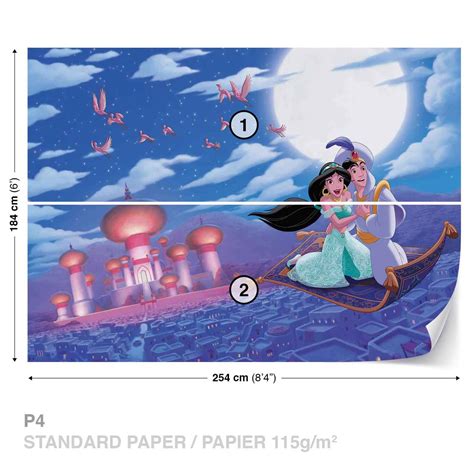 Carta Da Parati Principesse Disney Jasmine Aladdin Europostersit
