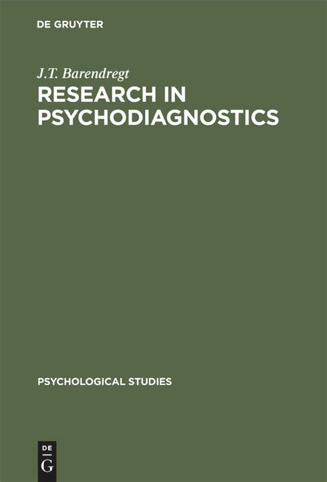 Research In Psychodiagnostics
