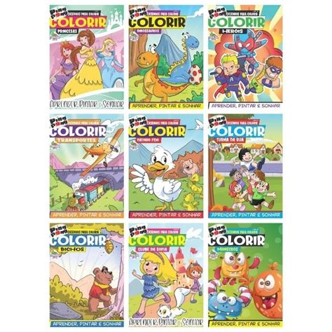 Kit C Revistas Infantis De Colorir E Atividades Shopee Brasil