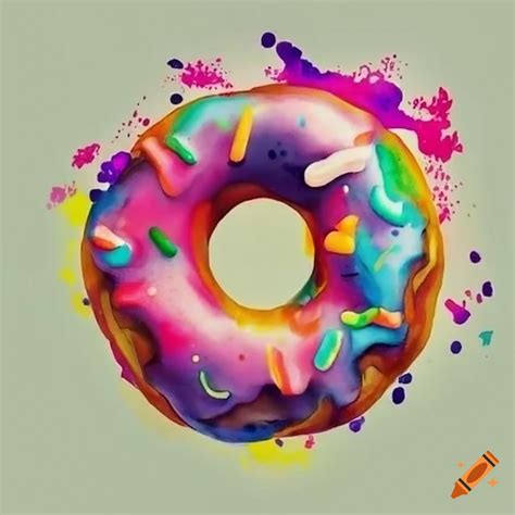 Tattoo Design Of A Donut