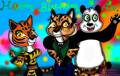 Happy Birthday Anidragmire By Magicalhyena Fanart On Deviantart