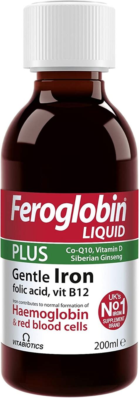 Vitabiotics Feroglobin Plus Liquid Iron 200ml