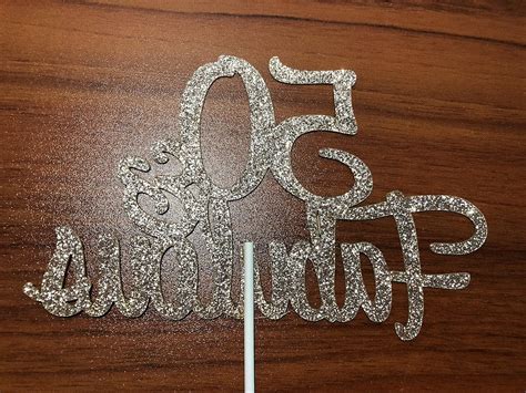 Rose Gold Glitter 50th Birthday Cake Topper For Philippines Ubuy