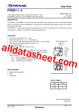 PS9821-1-V-F3-AX Datasheet(PDF) - Renesas Technology Corp