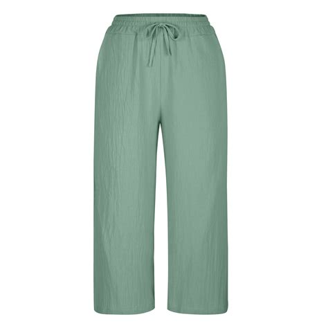 Genai Pants For Women Dressy Casual Capri Pants For Women Cotton Womens