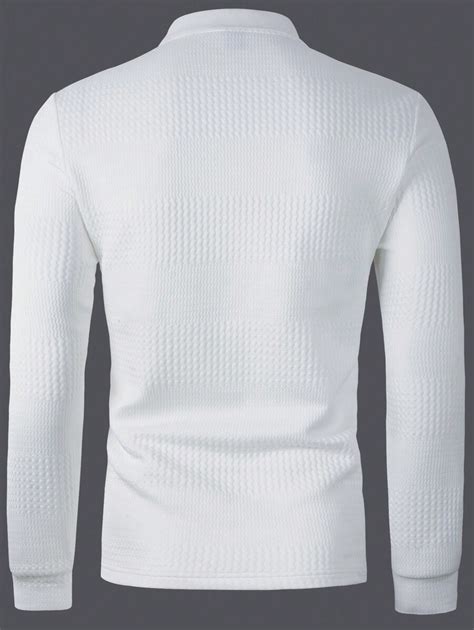 Manfinity Homme Camisa polo de manga larga de cuello sólido y llana