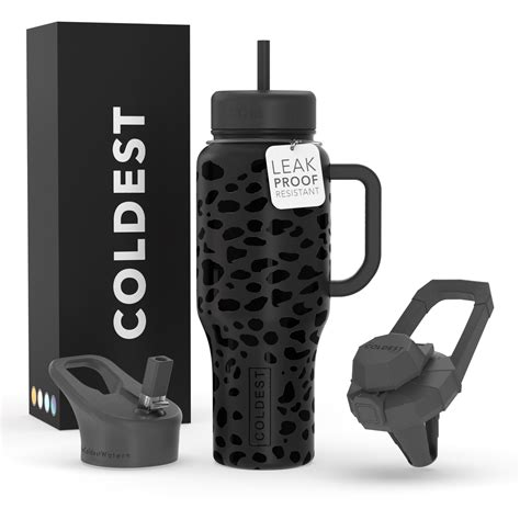 Coldest Limitless Bottle Water Bottle With Handle And 3 Lids Coldest