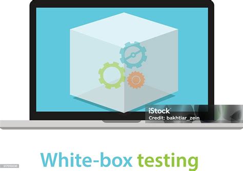 White Box Testing Software Application Development Process Methodology Stock Illustration