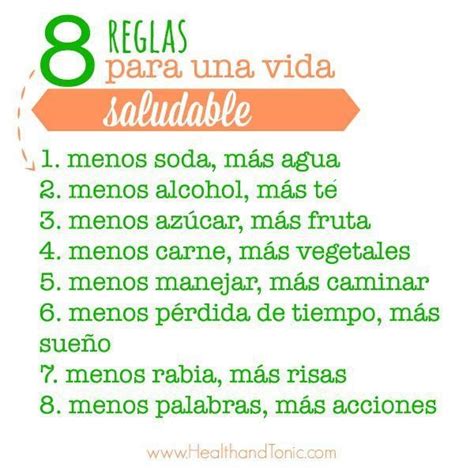 Psicologos Peru 8 Reglas Para Una Vida Saludable