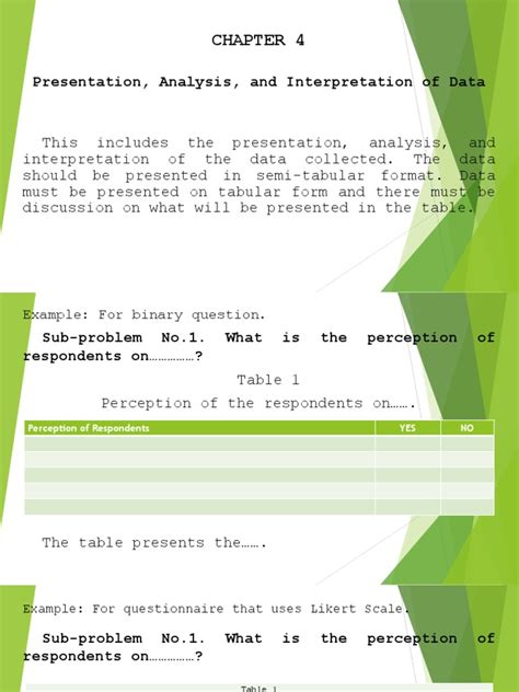 Presentation Analysis And Interpretation Of Data Pdf