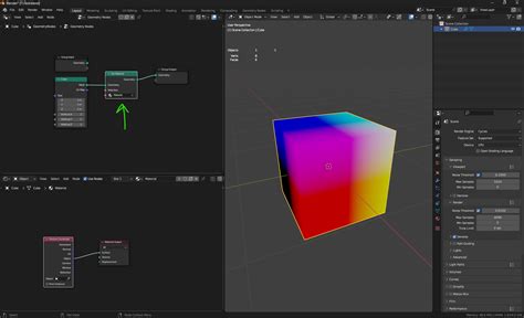 110277 default cube and cube node don t match texture coordinates blender blender projects