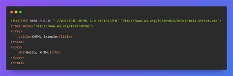 Xhtml Html5