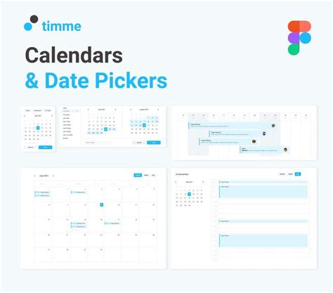 Calendar And Date Picker UI Ready To Use FIGMA