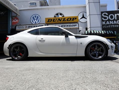 86にrays ボルクレーシングte37sl 18インチ前後95j装着 Kマツイのブログ