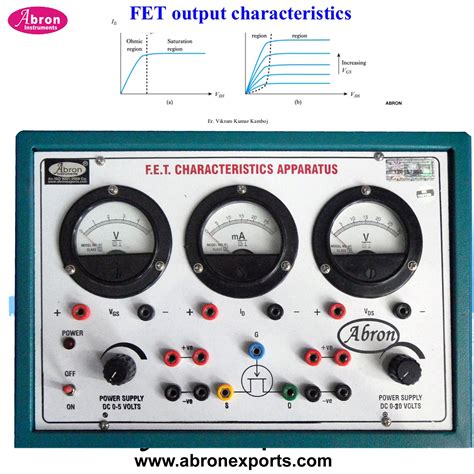 Jfet Field Effect Transistor Characteristics Apparatus Circuit Trainer With Dual Power Supply
