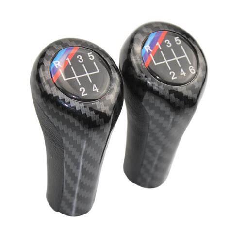 Carbon Fiber Black 56 Speed Shifter Knob For Bmw E81 E82 E87 E46 E90