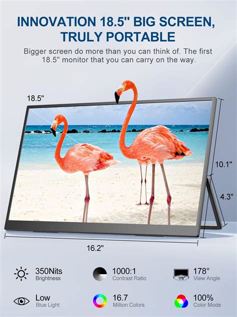 Uperfect Portable Monitor 185 Inch 100hz 100 Srgb 1080p