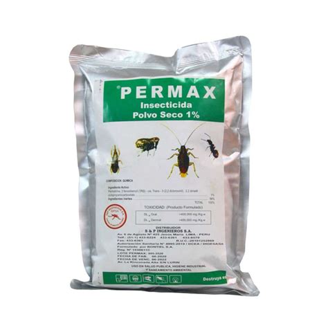 Permax 1 Bolsa De 1 Kg ǀ Insecticida En Polvo Seco ǀ Control De Plagas Sda Roedores