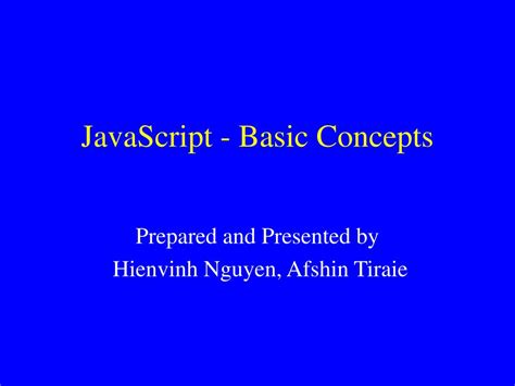 Ppt Javascript Basic Concepts Powerpoint Presentation Free