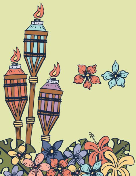 Cartoon Of Luau Border Illustrations Royalty Free Vector Graphics