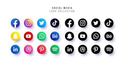 Tiktok Social Media Logos Icons Stock Illustrations 179 Tiktok Social