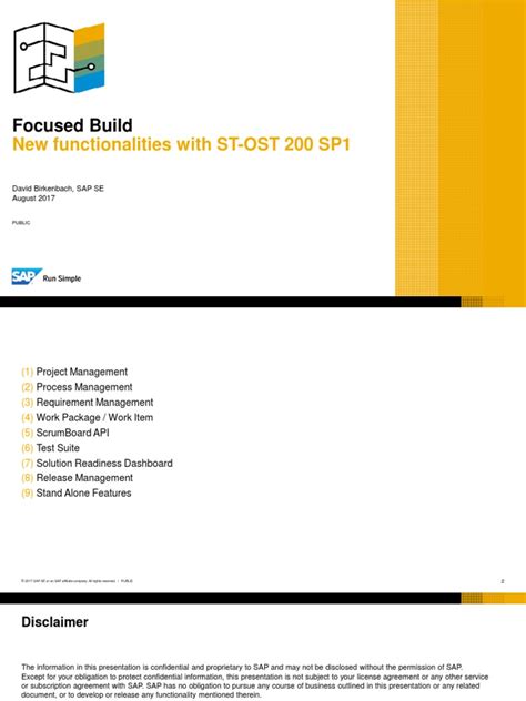 Focused Build For Sap Solution Manager Customer Pdf Business