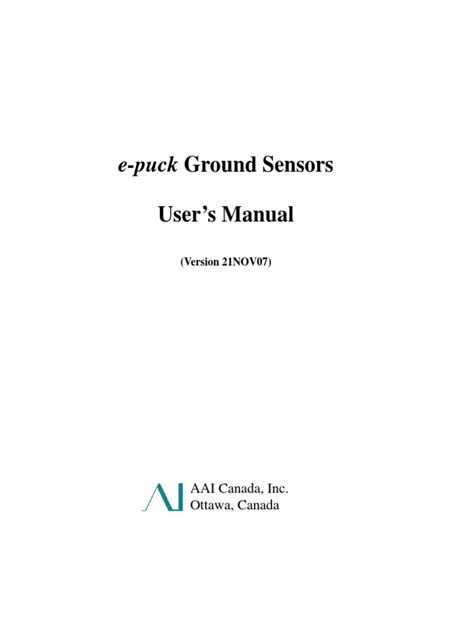 E Puck Ground Sensor Pdf Bluetooth Infrared