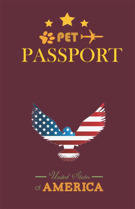 Pet Passport Usa Pet Passport Logbook Pet Passport And Medical Record