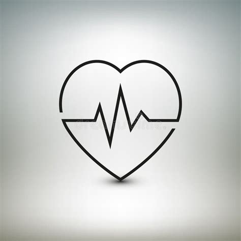 Het Hart Sloeg Pictogram Gezondheidszorg En Medische Vector Vector
