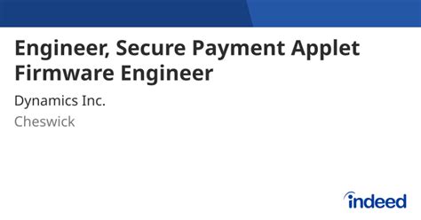 Dynamics Inc On Linkedin Engineer Secure Payment Applet Firmware Engineer Cheswick Pa 15024