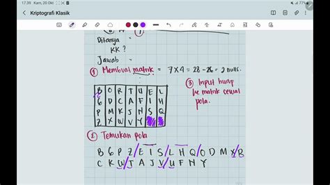 Dekripsikeyed Columnar Transpositionkctr Youtube