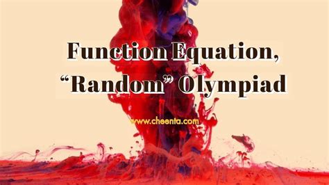 Polynomial Functional Equation Random Olympiad Problem