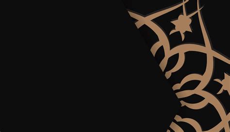 Premium Vector Black Background With Vintage Brown Pattern And Space