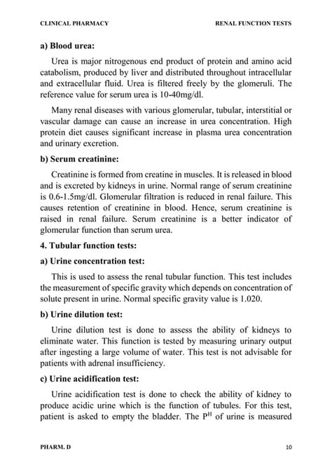 Renal Function Tests Pdf Renal Function Tests Pdf