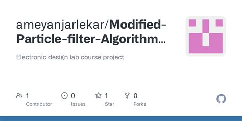 GitHub Ameyanjarlekar Modified Particle Filter Algorithm For Monostatic Radar Electronic