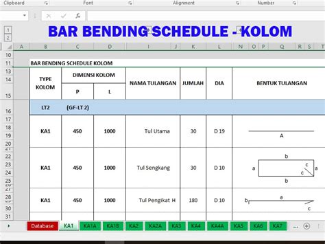 Bar Bending Schedule Program In Microsoft Excel Nordsae
