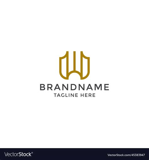 Letter W Initial Logo Icon Design Template Vector Image