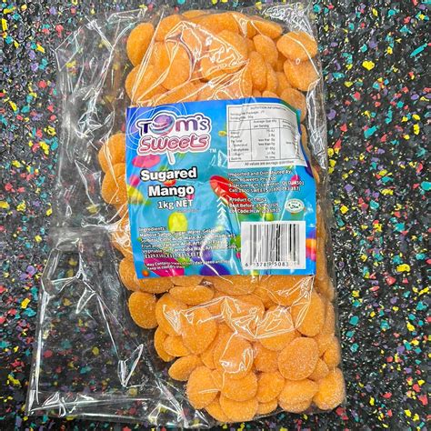 Toms Sweets Sugared Mango 1kg Toms Confectionery Warehouse