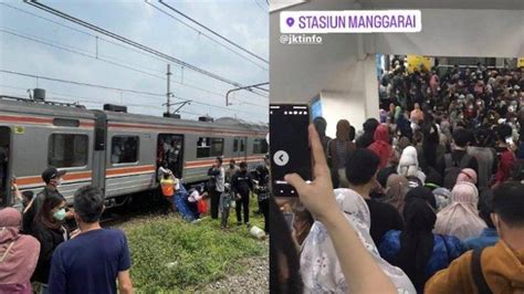 KRL Rute Manggarai Tanah Abang Mandek KAI Commuter Jelaskan