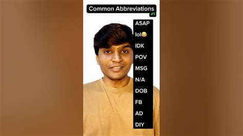 English Common Abbreviation Class 01 English Vocabulary Shorts Abbreviation