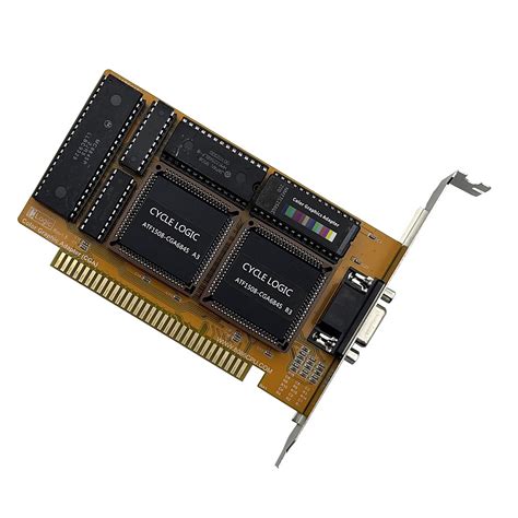 Cga Graphics Card With Isa Interface Small Size Easy Installation For
