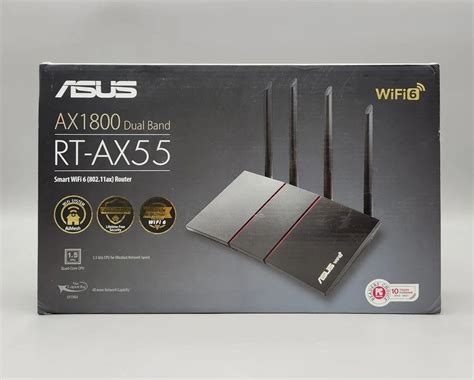 Asus Rt Ax55 Ax1800 Dual Band Wifi 6 Black At ₹ 6900piece Asus
