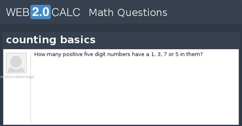View Question Counting Basics