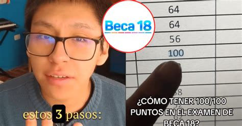 Estudiante Peruano Revela Cómo Aprobar El Examen De Beca 18 Con Puntaje